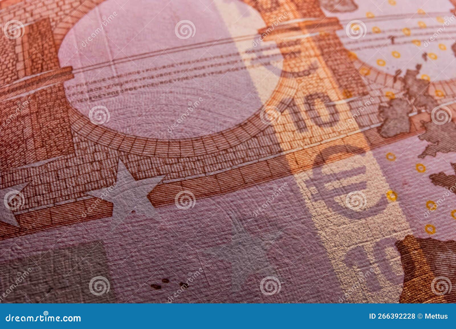 A Macro Image of the Watermark on a Euro Banknote, Emphasizing the ...