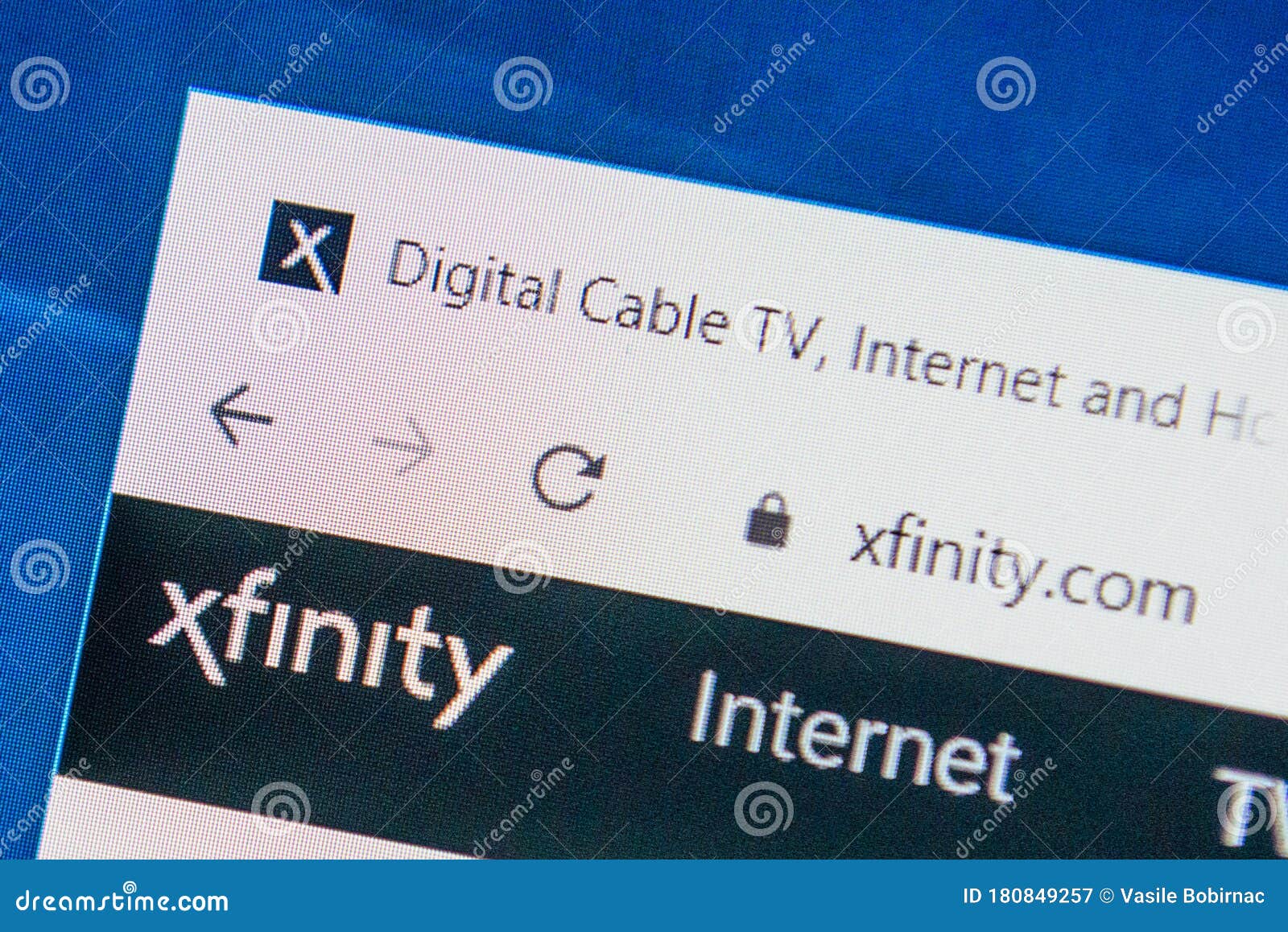 Xfinity.com Web Site. Selective Focus. Editorial Photography - Image of ...