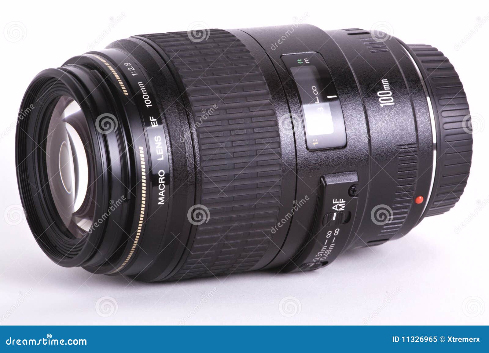 Macro lens. stock image. Image of autofocus, black, glass - 11326965