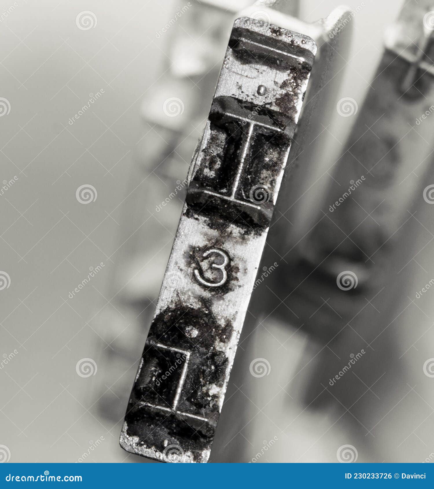 Macro of the Letter I with Old Typewriter Stock Photo - Image of ...