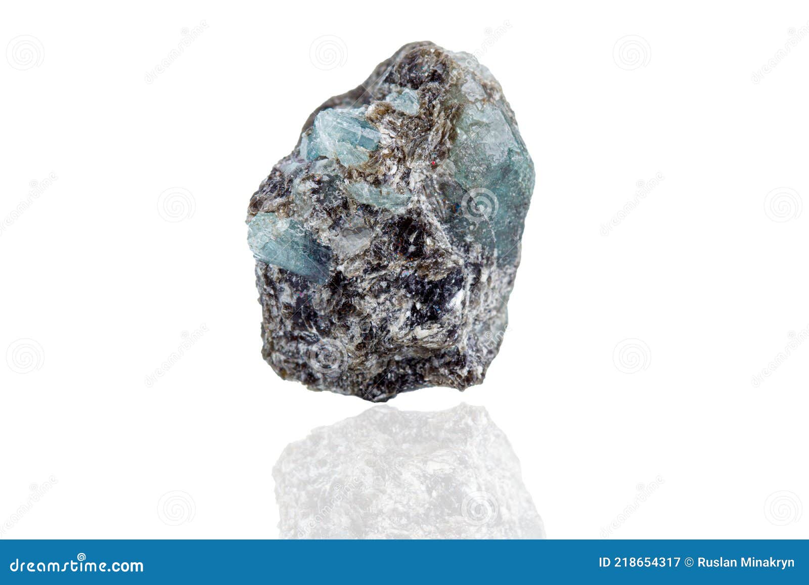 Macro Mineral Stone Alexandrite on a White Background Stock Image ...