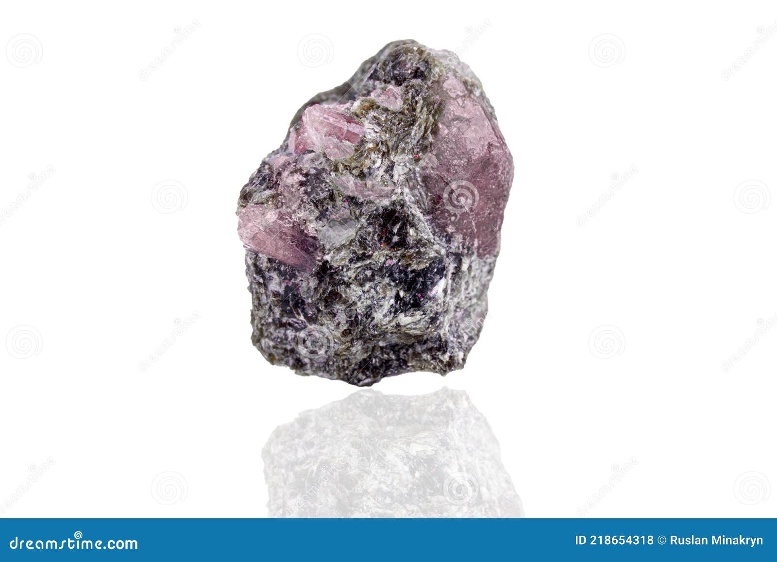 Macro Mineral Stone Alexandrite on a White Background Stock Photo ...