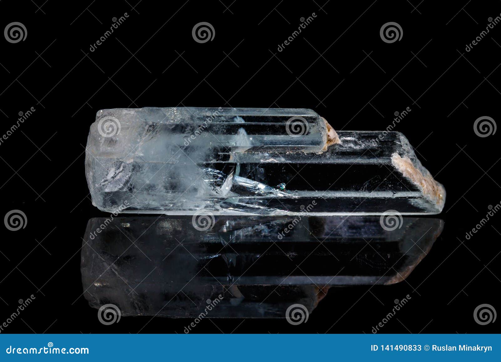 Macro Mineral Stone Topaz on a Black Background Stock Image - Image of ...