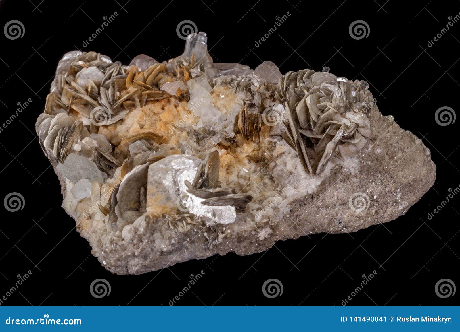 Macro Mineral Stone Topaz on a Black Background Stock Image - Image of ...