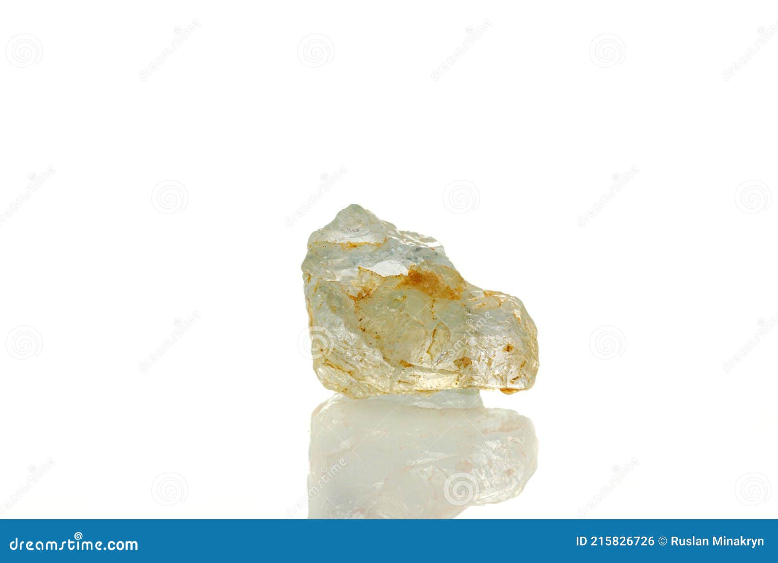 Macro Mineral Stone Topaz on a White Background Stock Photo - Image of ...