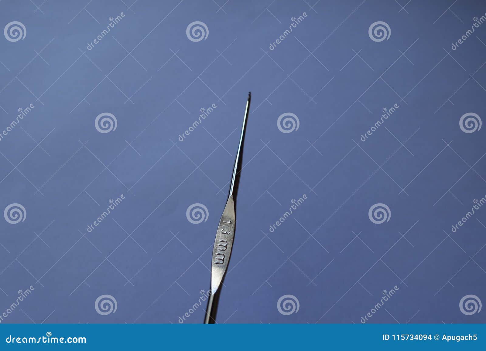 Macro of 1.3 Mm Crochet Hook Stock Photo - Image of objects, handknit ...