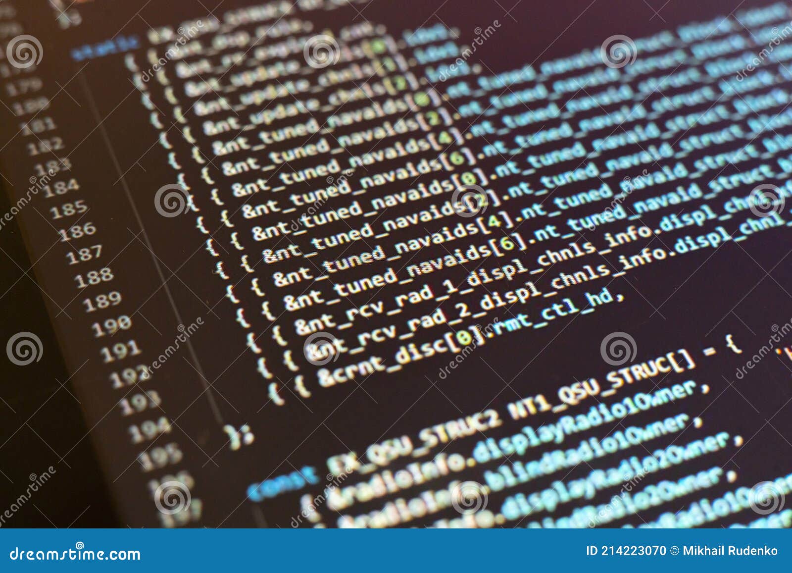 A Macro Monitor Screen with Program Code on it, Making the New Php Script Stock Photo - Image of ...