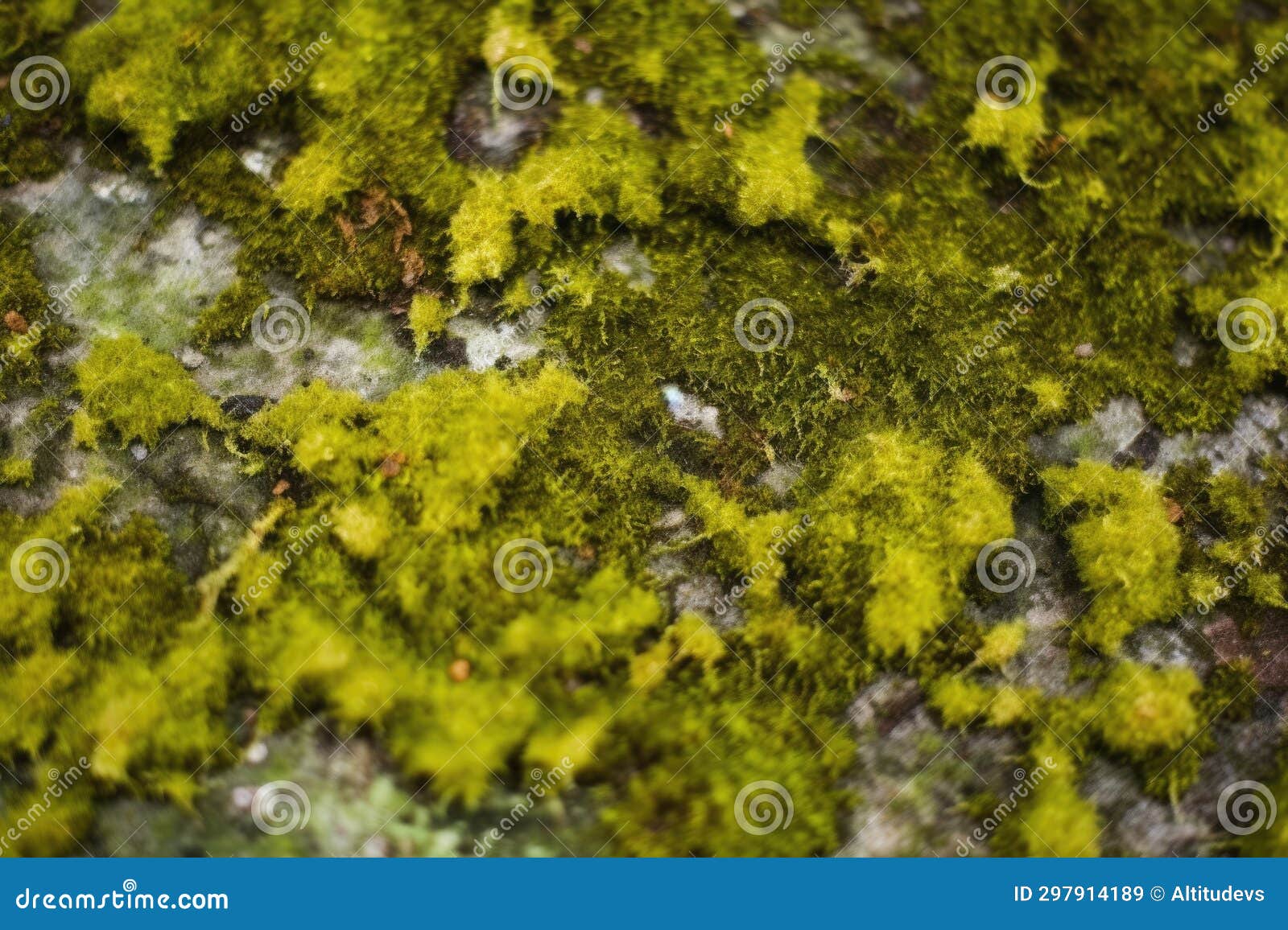 Macro of Moss on a Birch Tree Bark Stock Image - Image of botanical ...