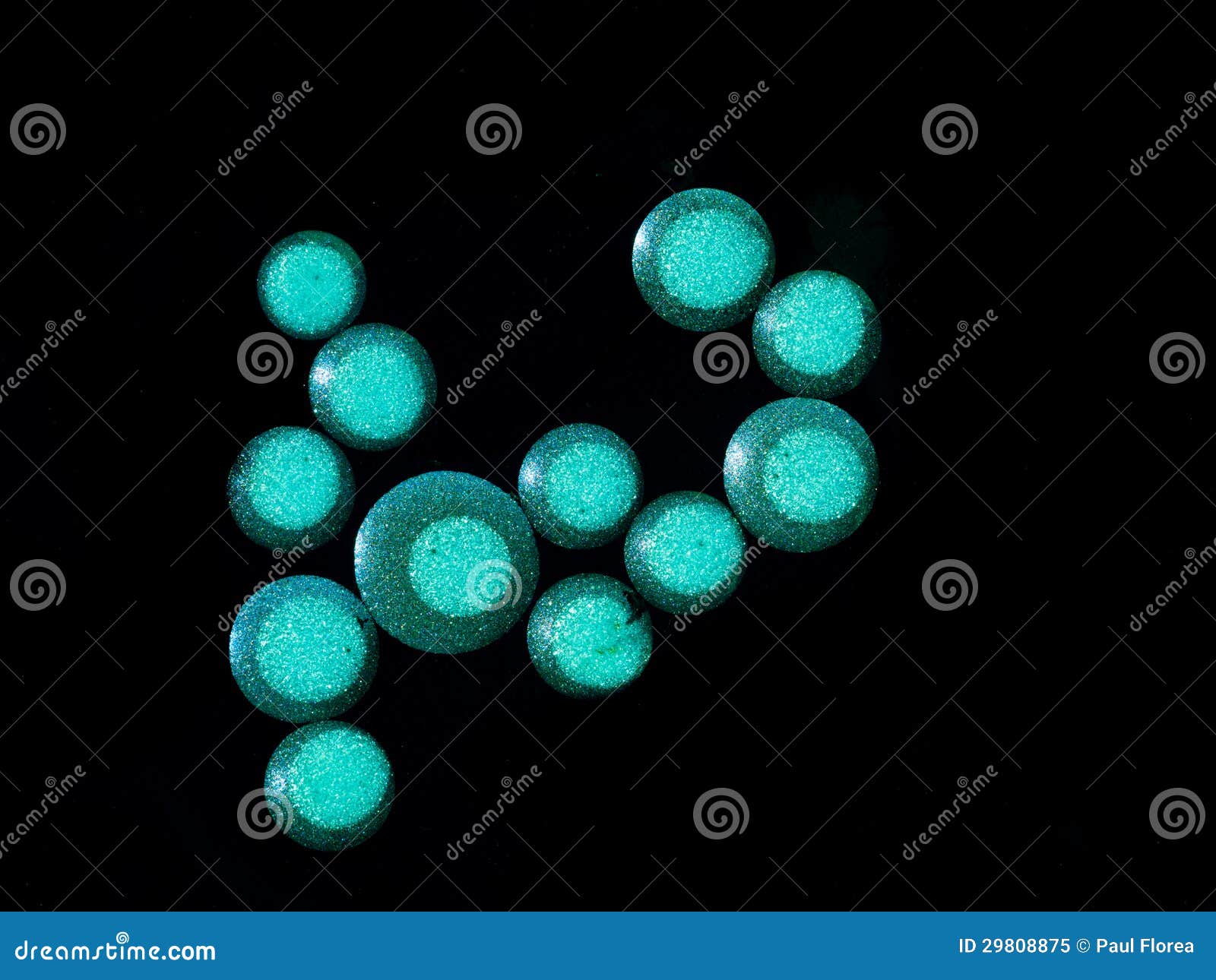 Green Circular Cells, Microscopical Stock Image - Image of green ...