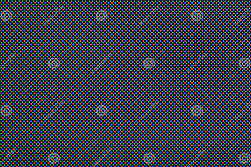 Close Up of OLED Pixels Structure on Display Stock Image - Image of ...