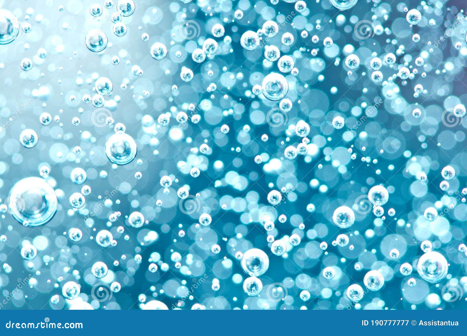 Macro Oxygen Bubbles in Water on Blured Background, Concept Such As ...