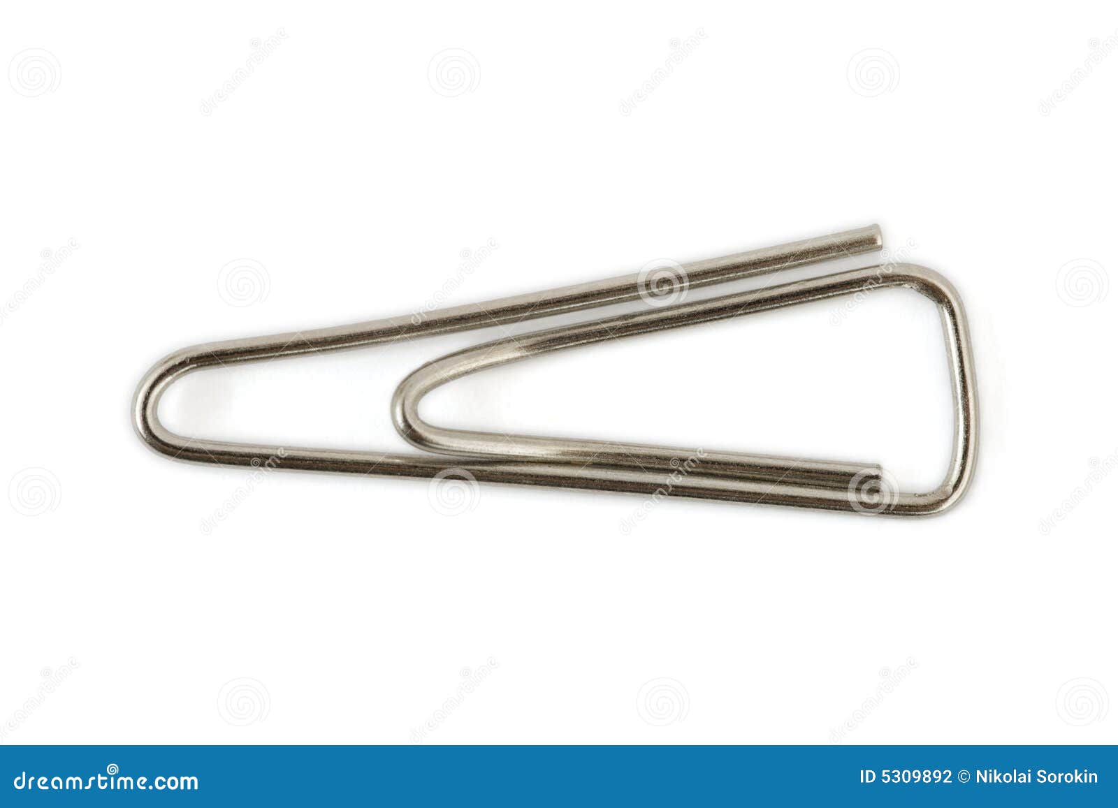 Macro of paper clip stock photo. Image of bending, letter - 5309892