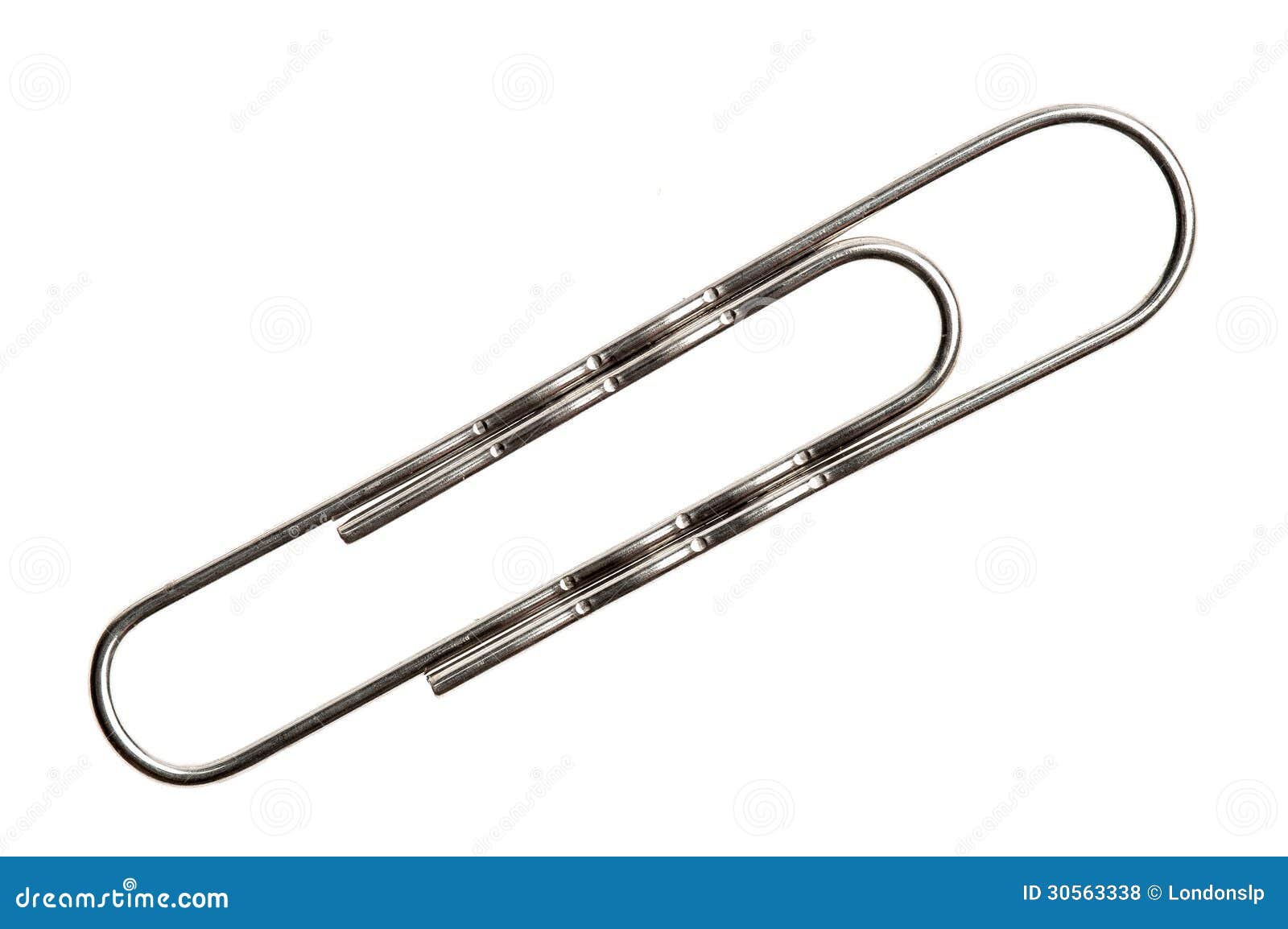 Macro Paper Clip stock photo. Image of detail, bind, metal - 30563338