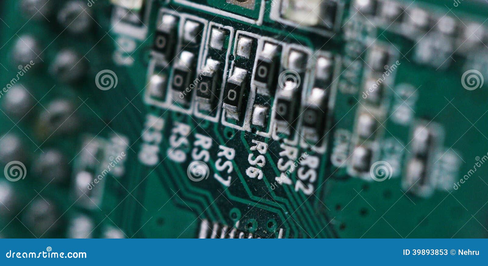 Macro, Part of a Curcuit Board Stock Image - Image of abstract, numbers ...