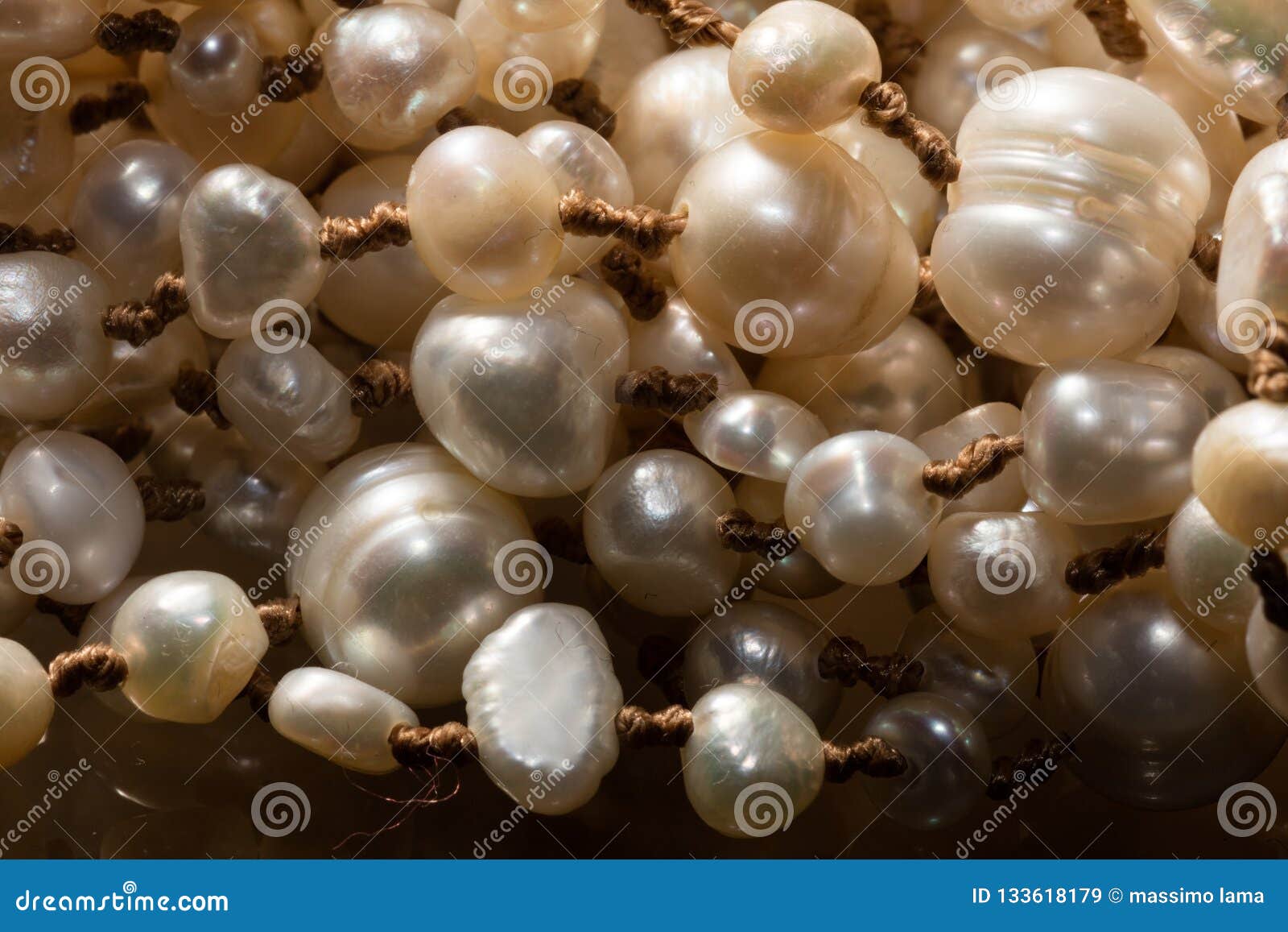 Macro of pearls stock image. Image of macro, charm, fashion - 133618179