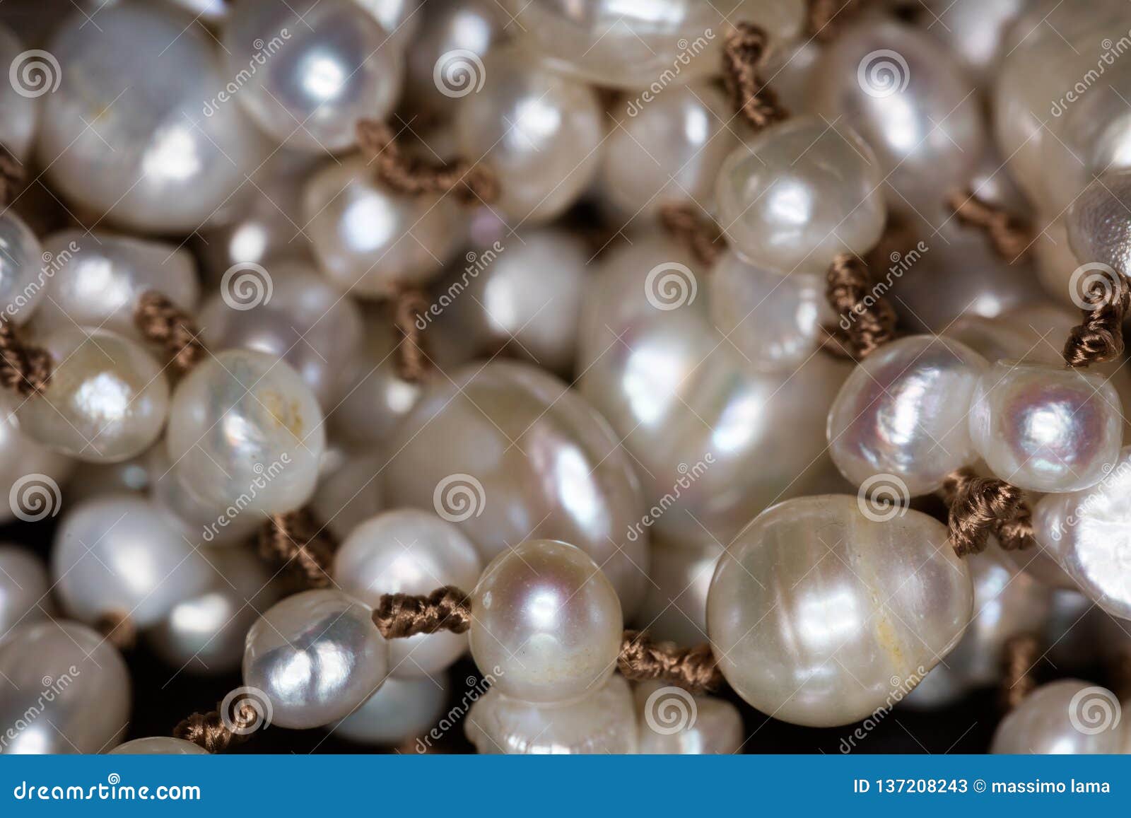 Macro of pearls stock image. Image of jewel, chain, expensive - 137208243