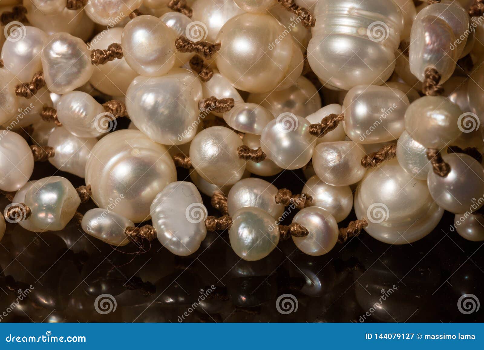 Macro of pearls stock image. Image of elegant, elegance - 144079127