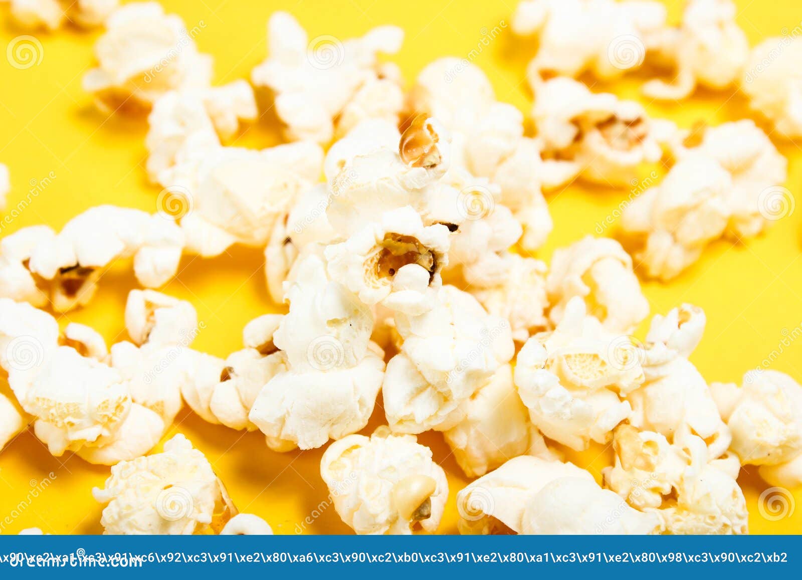 Macro Phoro of Popcorn Grains Stock Photo - Image of view, pattern ...
