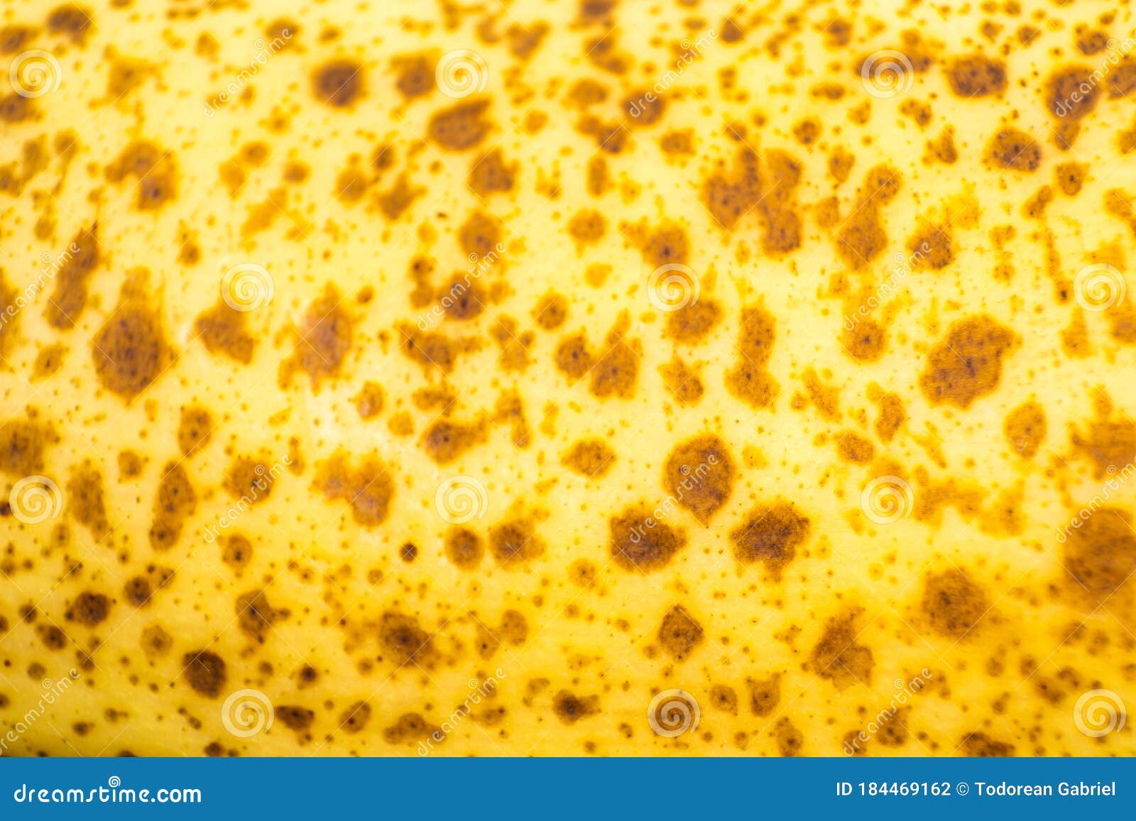 Macro Photo of a Banana Shell with Black Spots Stock Photo - Image of ...