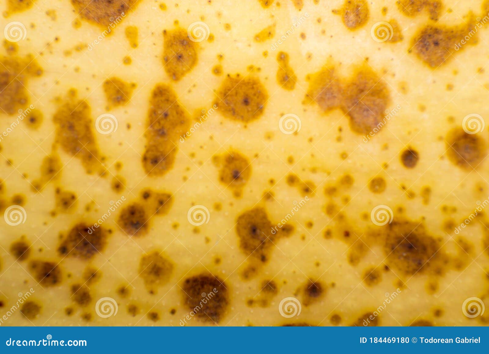Macro Photo of a Banana Shell with Black Spots Stock Photo - Image of ...
