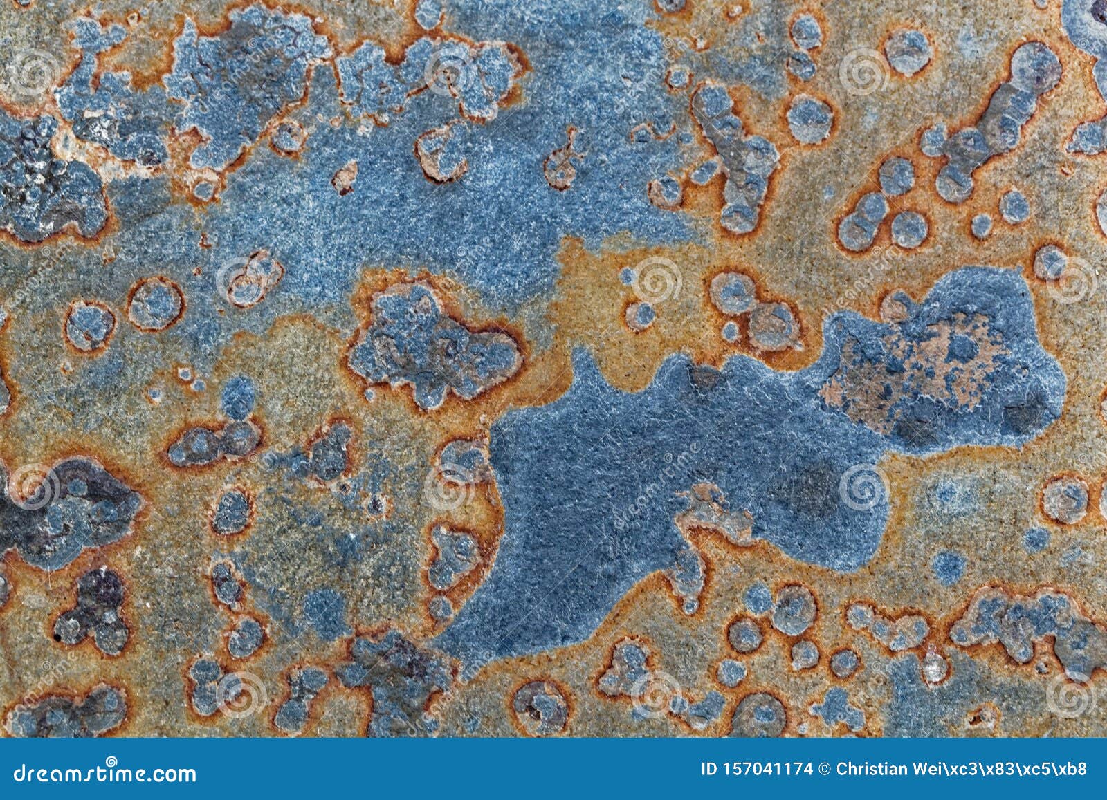 Macro Photo of a Black Shale Surface with Iron Minerals Stock Photo ...