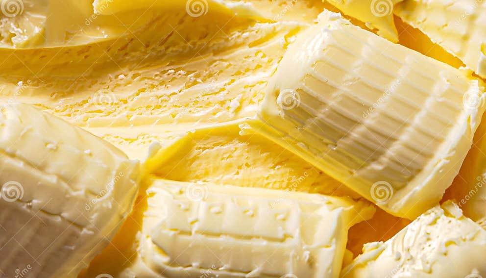 Macro Photo of Butter Texture Stock Illustration - Illustration of ...