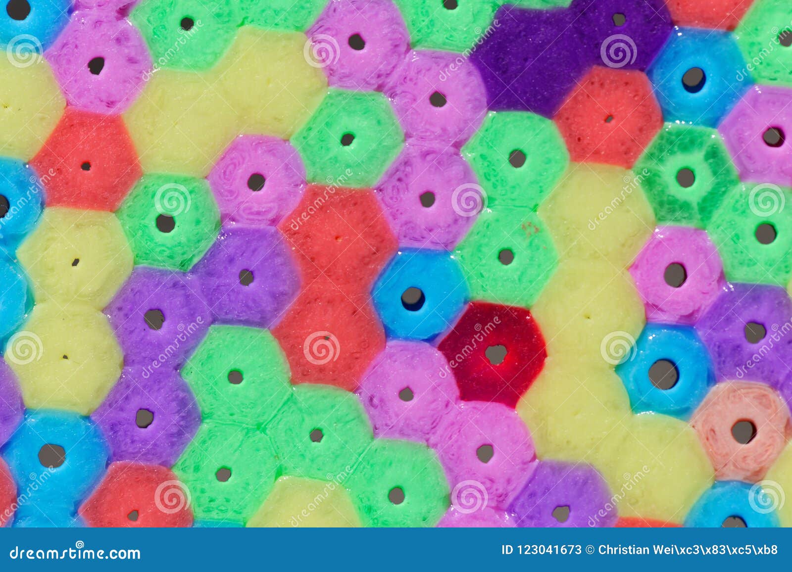 Macro Photo of Different Colored Plastic Beads Stock Image - Image of ...