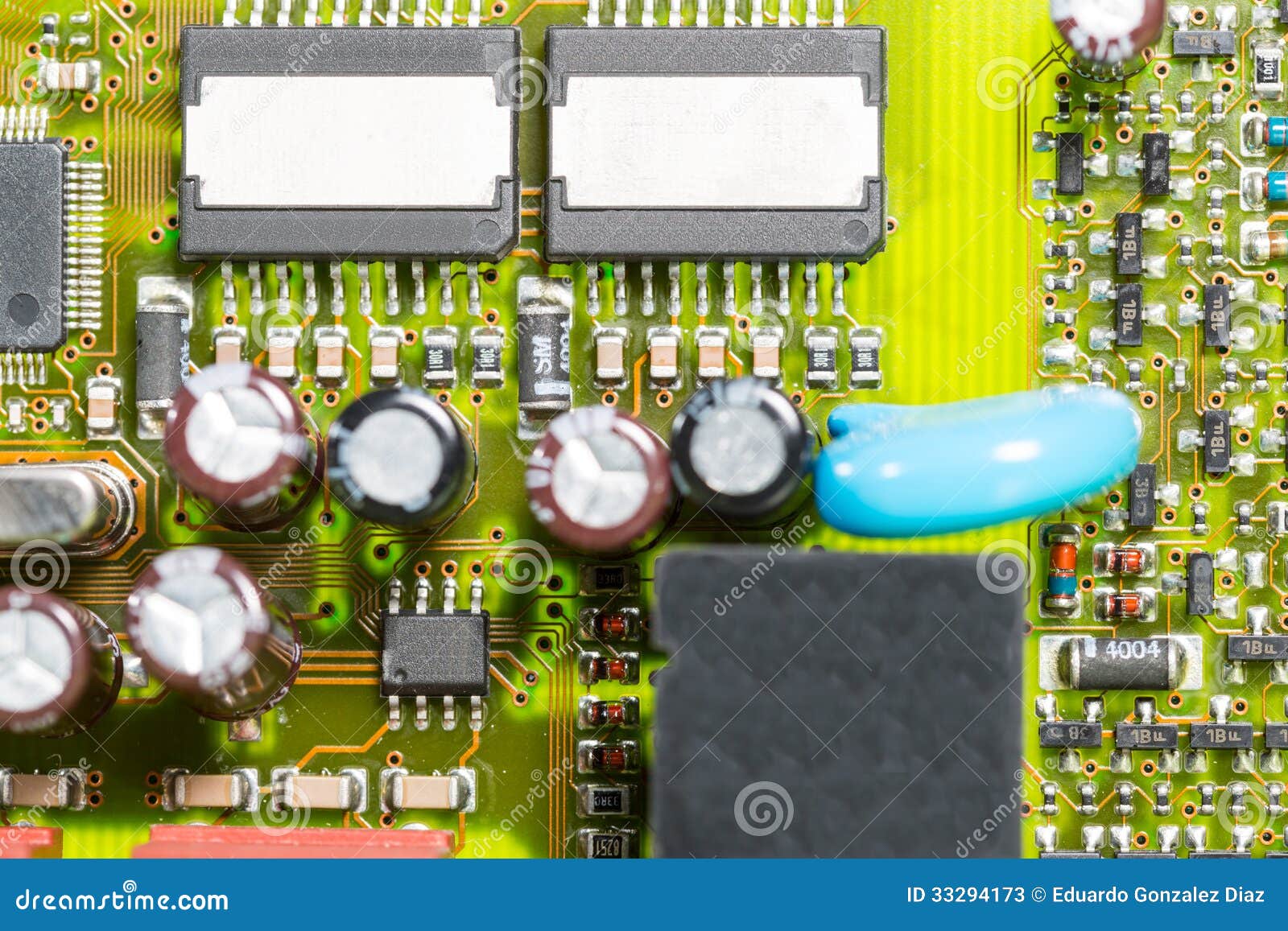 Macro Photo of Electronic Circuit Stock Image - Image of equipment ...
