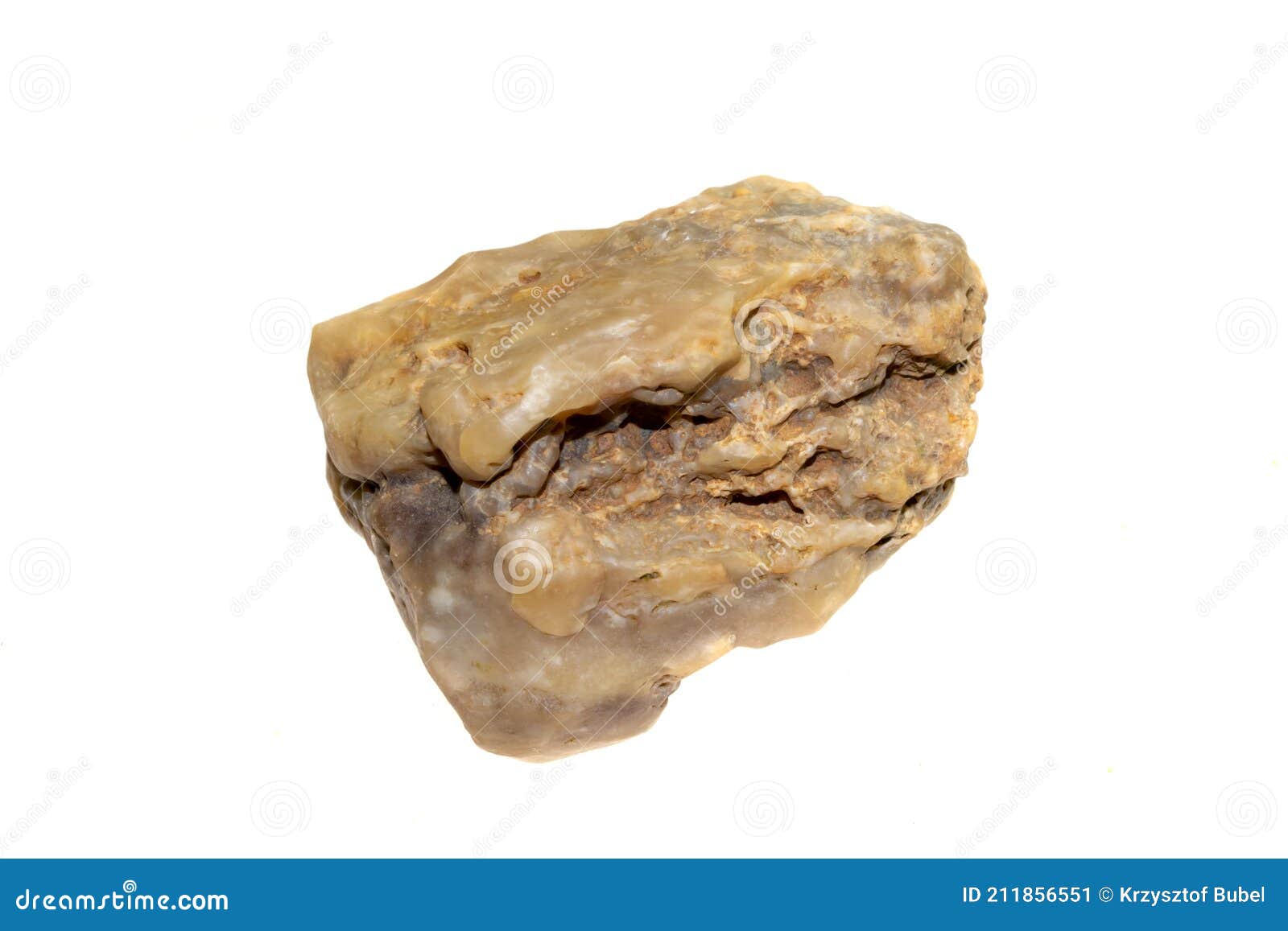 A Macro Photo of a Flint on a White Isolated Background Stock Image ...