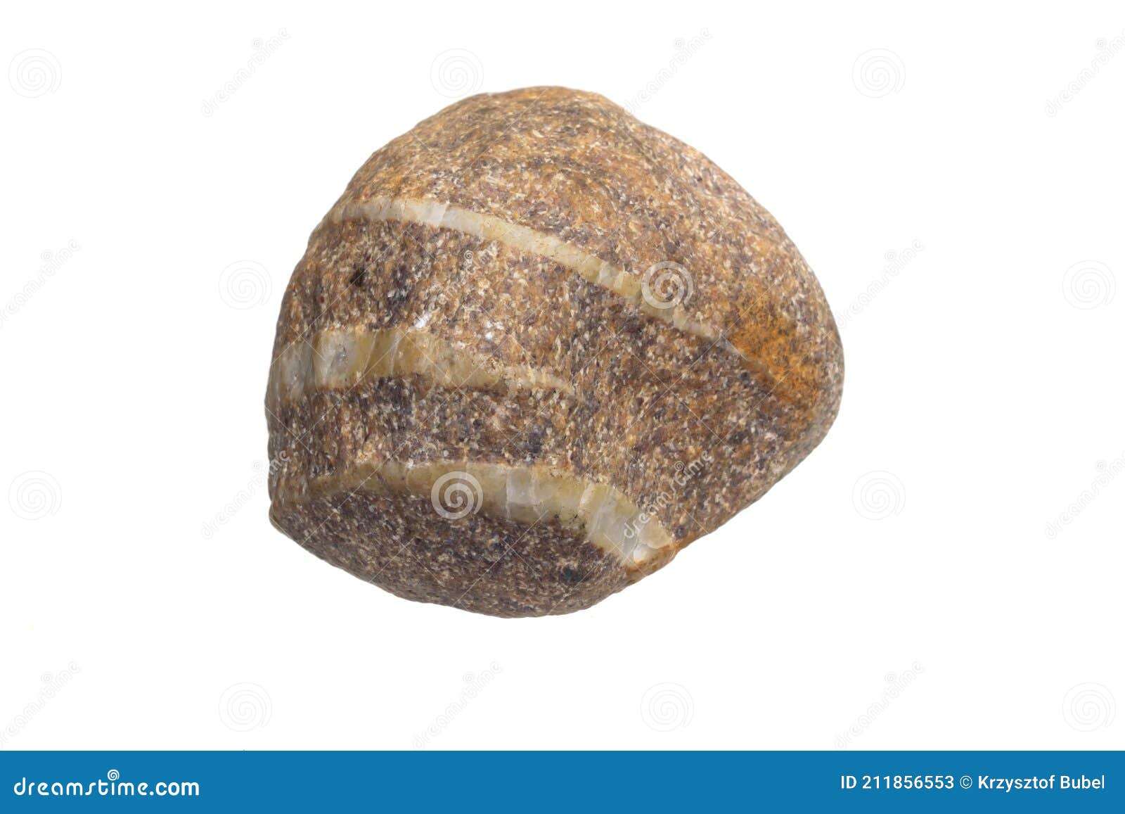 A Macro Photo of a Flint on a White Isolated Background Stock Image ...