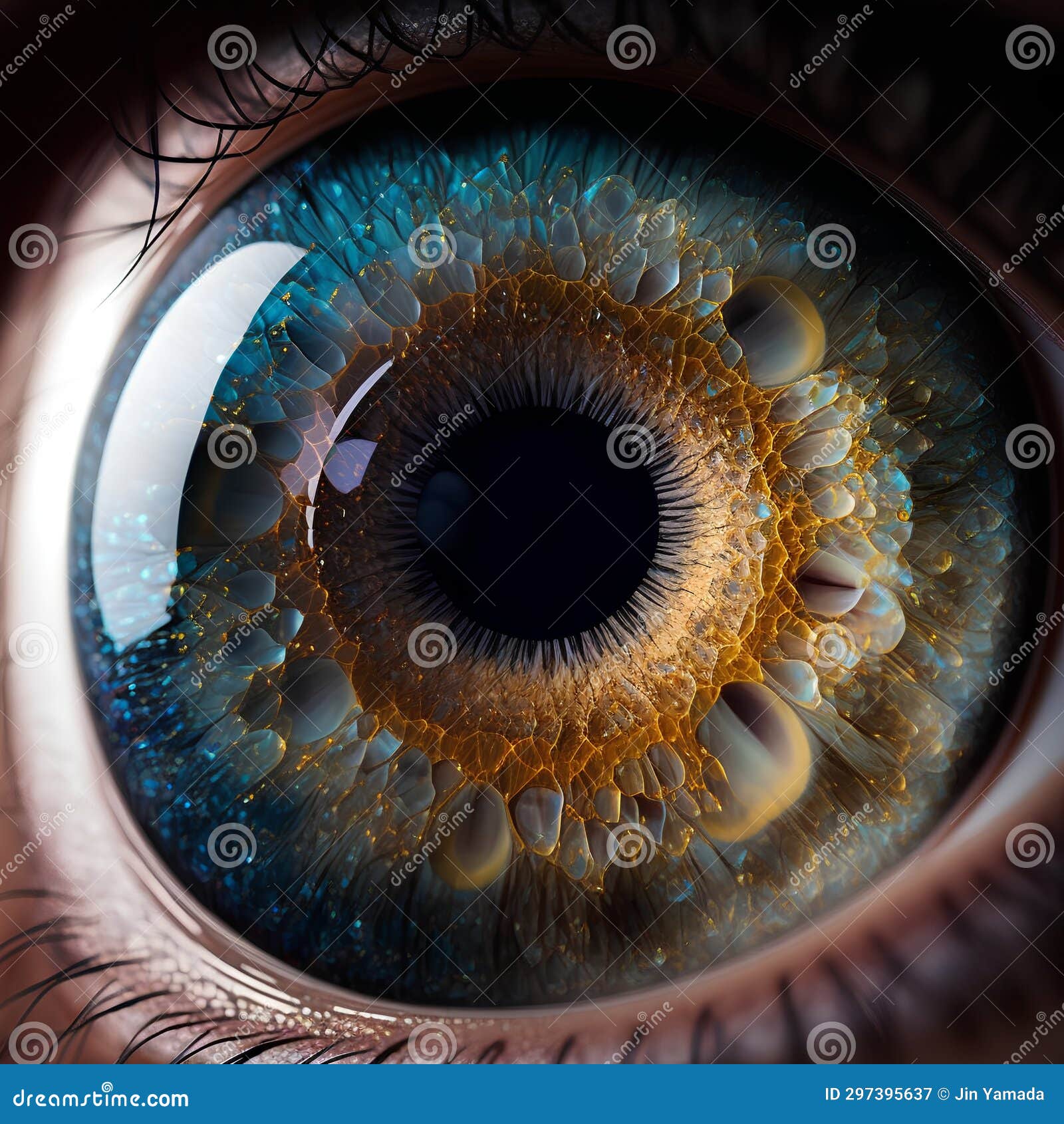 Macro Photo of Human Eye with Iris. Abstract Background Stock ...