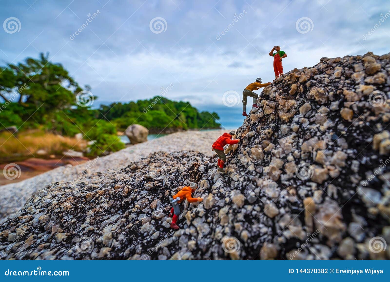 Macro Photo with Miniature Figure Stock Photo - Image of miniature ...