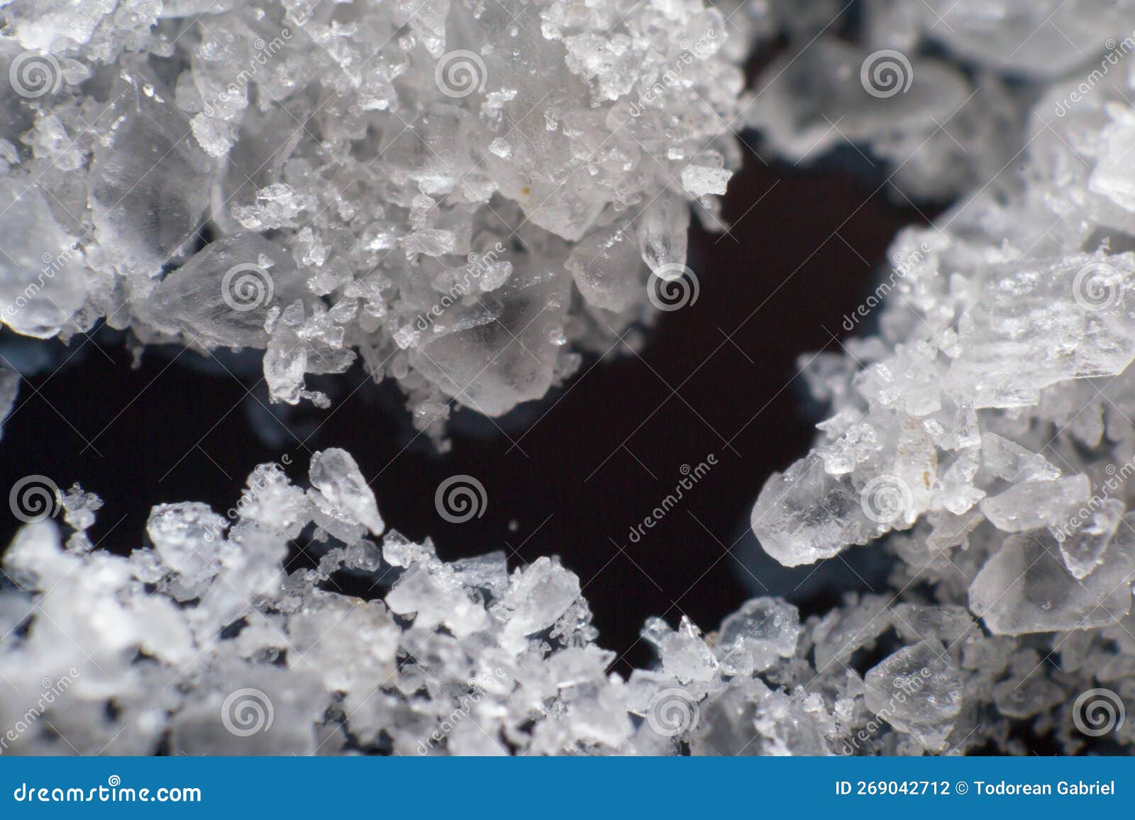 Macro Photo of Salt Crystal Stock Photo - Image of white, salt: 269042712