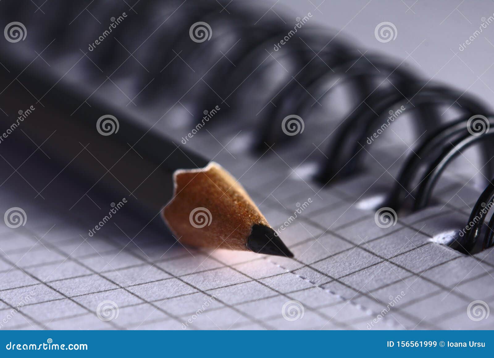 Pencil and Notebook with Math Paper Stock Image - Image of writing ...