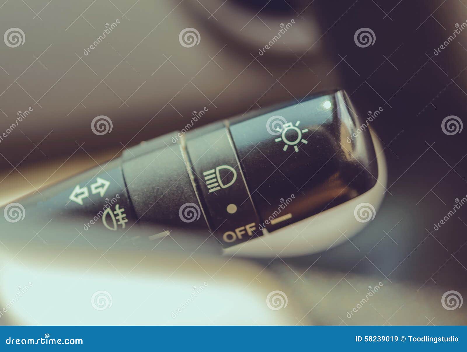 Macro Photo of Switch Headlights. Stock Image - Image of design ...