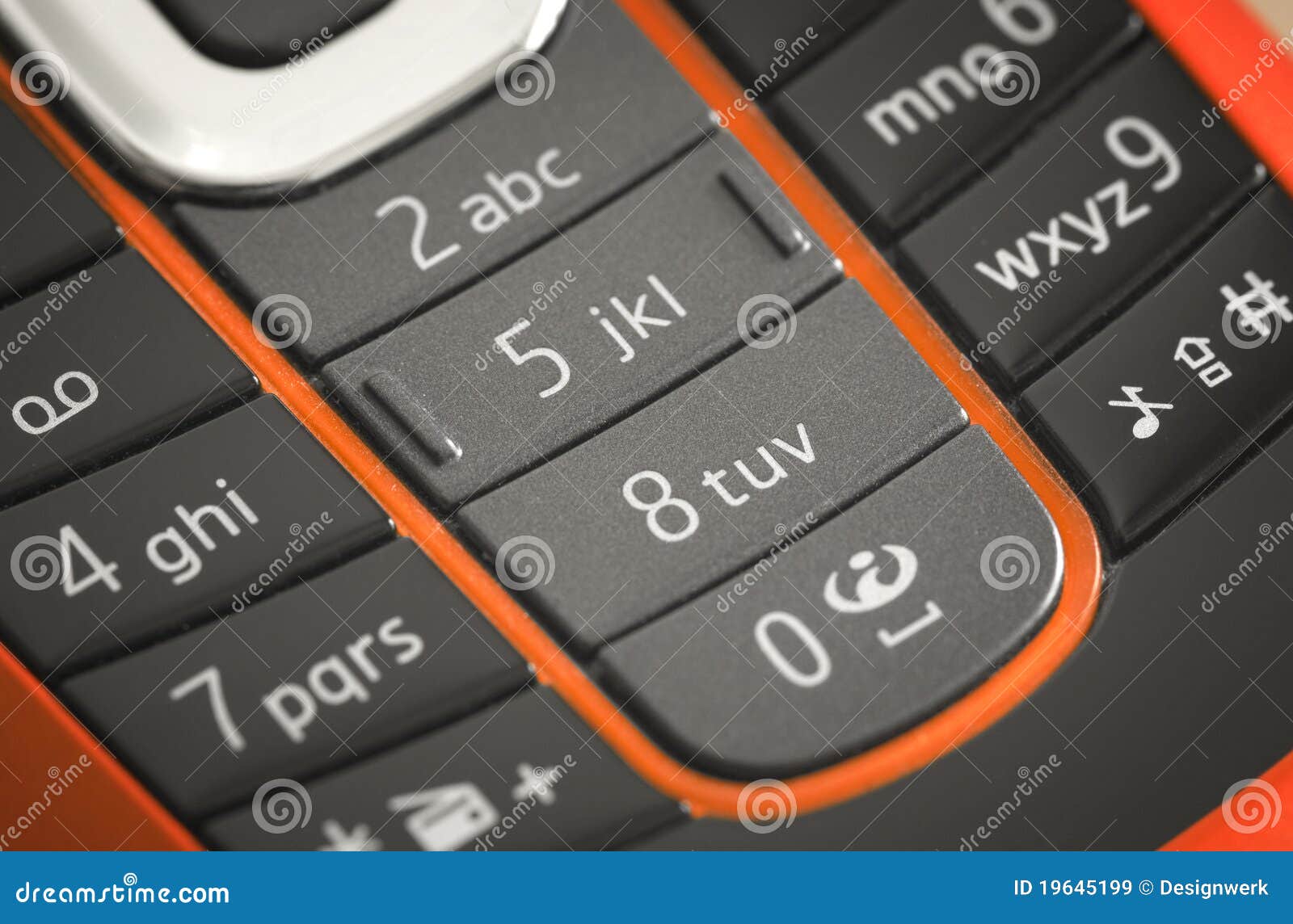 Macro Photograph of a Cell Phone Keyboard Stock Image - Image of ...