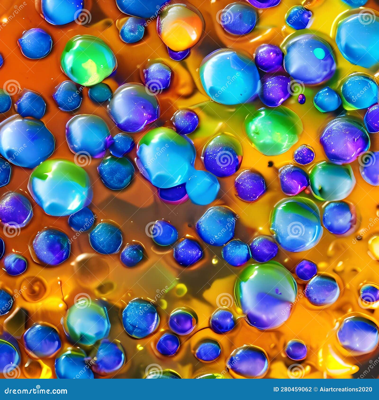 A Macro Photograph of Colorful Ink Drops Blending and Diffusing in ...