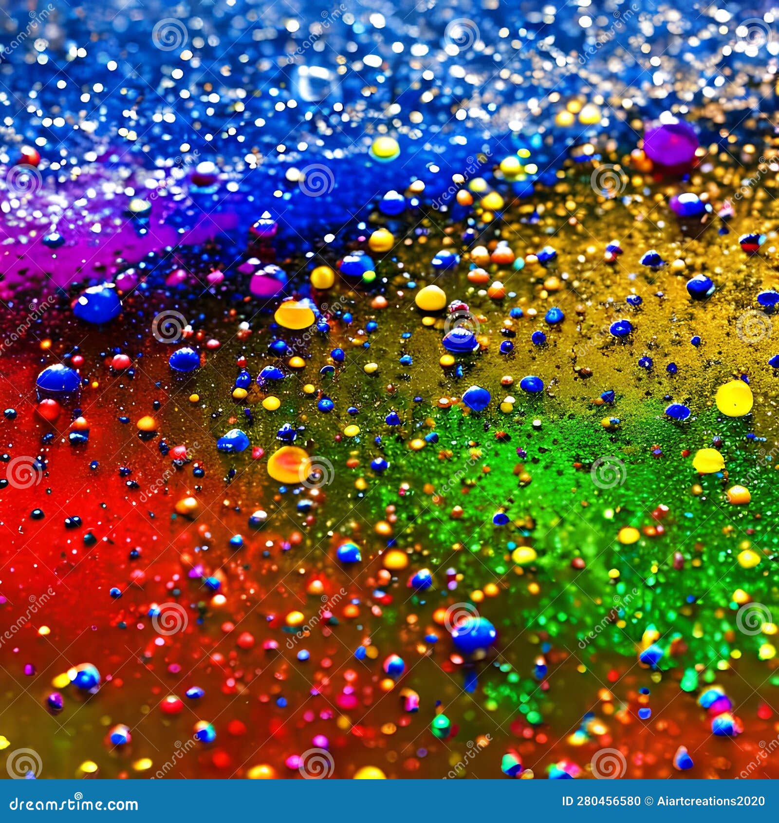 A Macro Photograph of Colorful Ink Drops Blending and Diffusing in ...