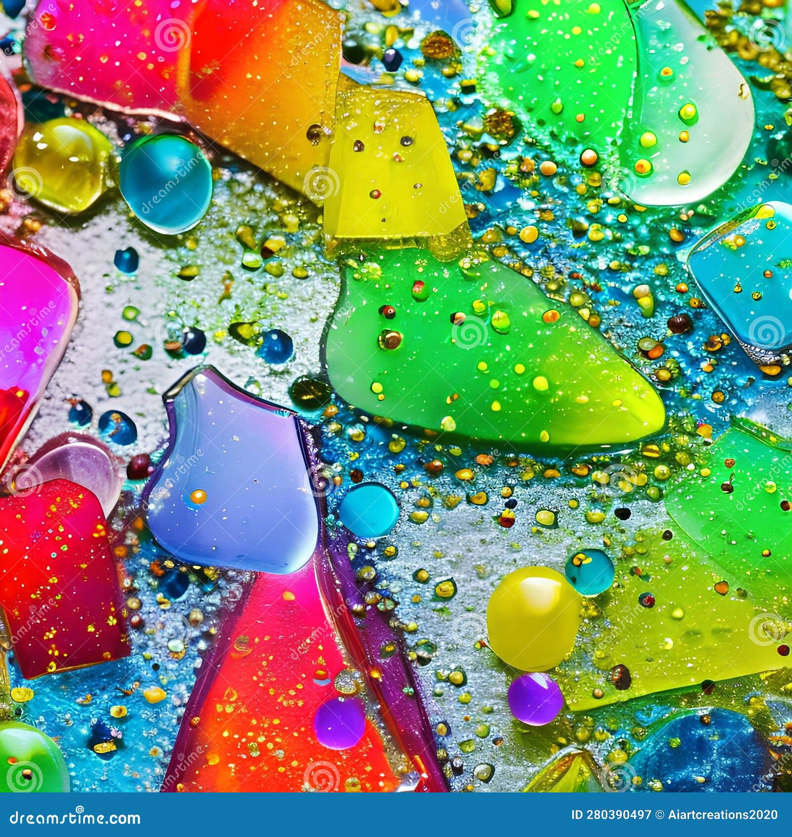 A Macro Photograph of Colorful Ink Drops Blending and Diffusing in ...