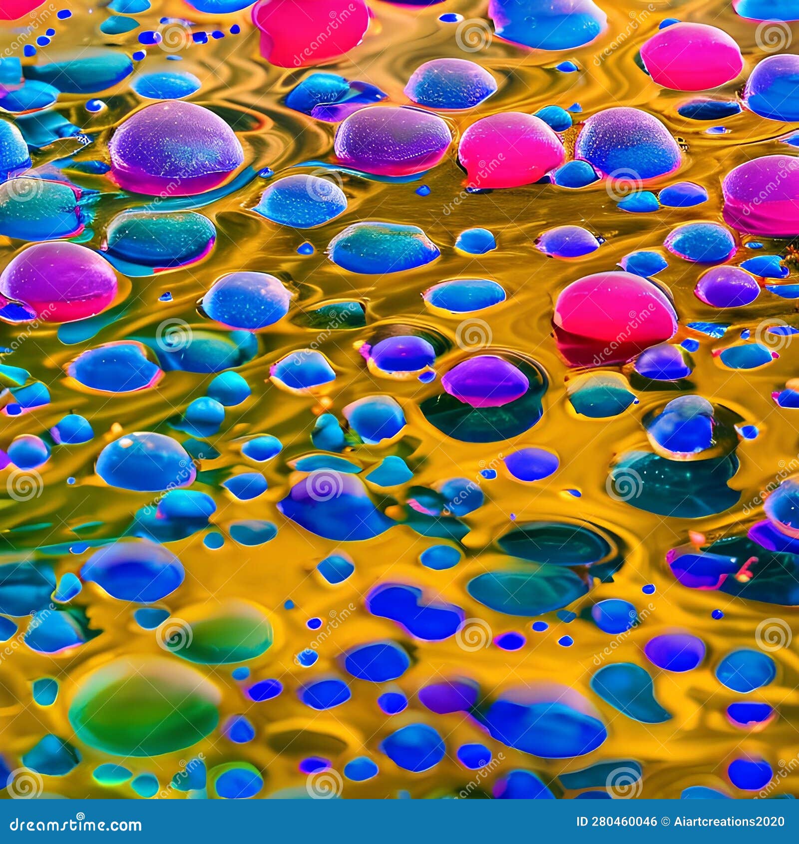 A Macro Photograph of Colorful Ink Drops Blending and Diffusing in ...