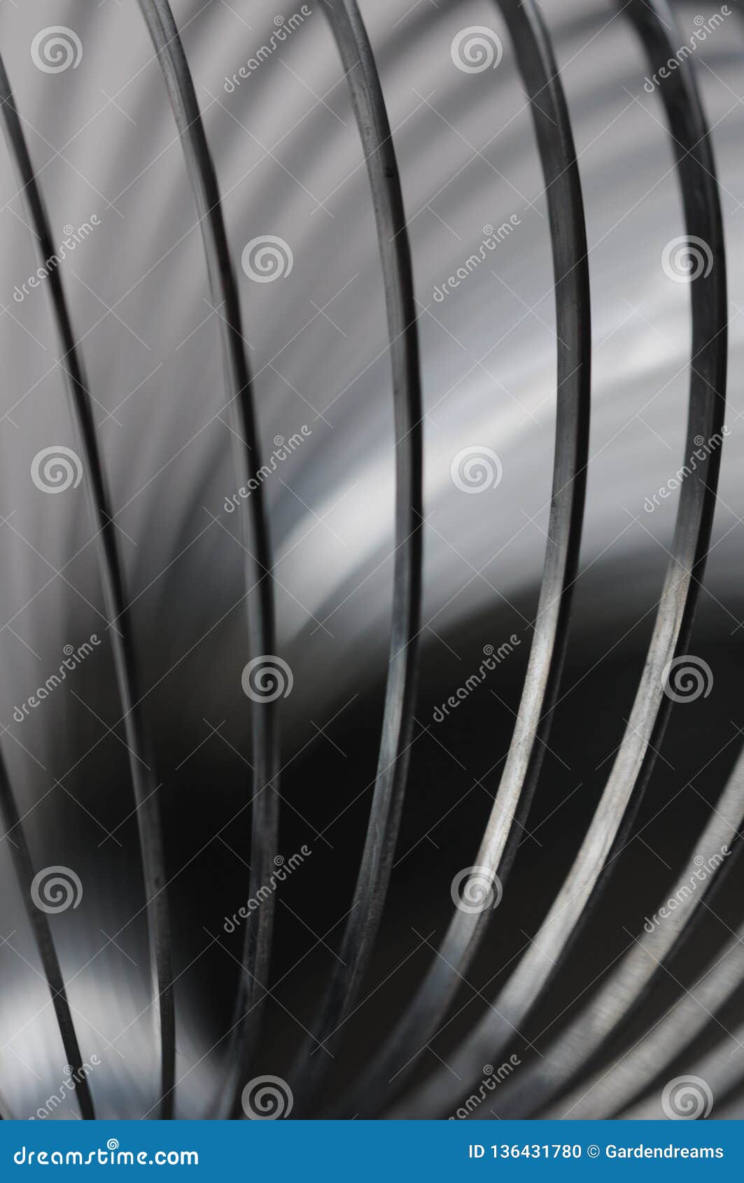 Surreal Metal Spring stock photo. Image of white, bended - 136431780