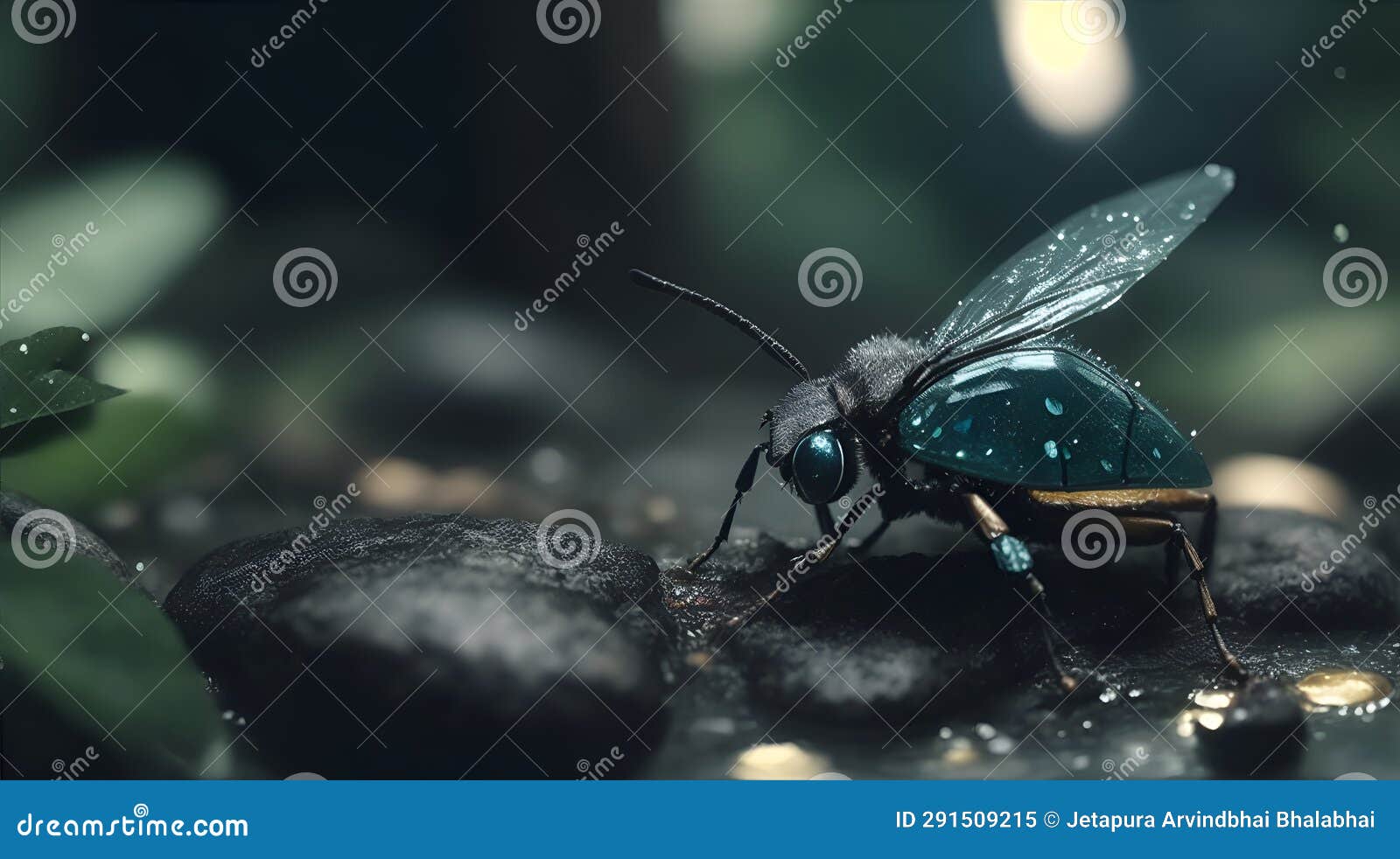 Macro Photography of the Bug, AI Generative Stock Illustration ...