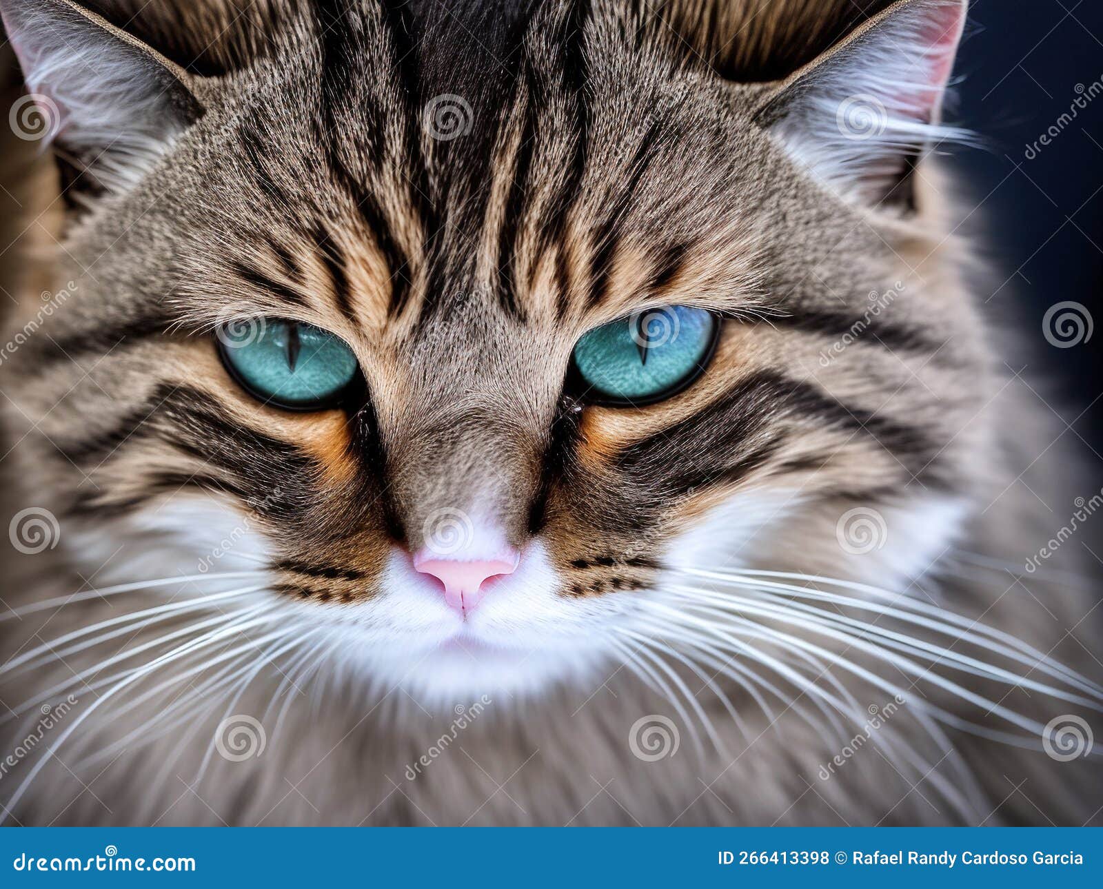 Macro photography of a cat stock photo. Image of play - 266413398