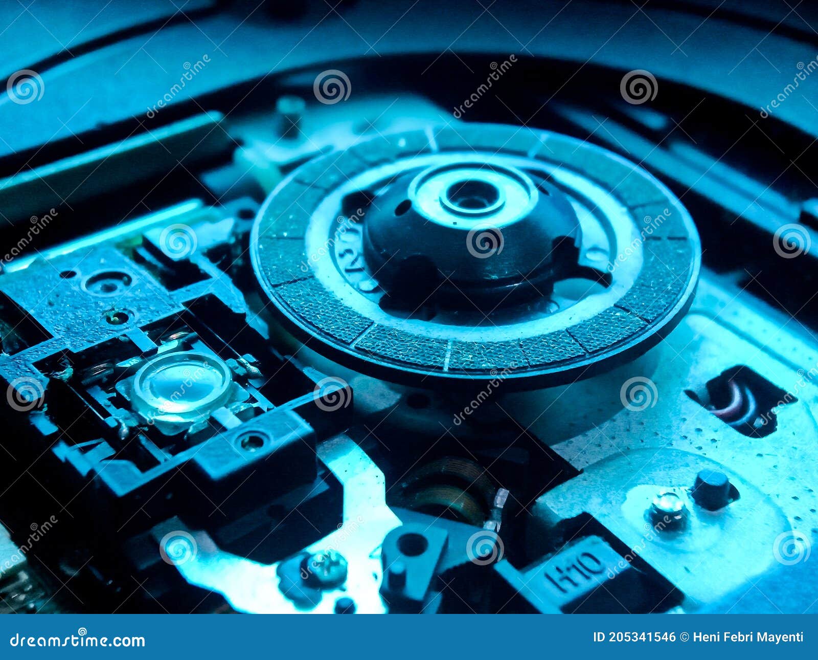 Macro Photography CD Player Component Stock Photo - Image of engine ...