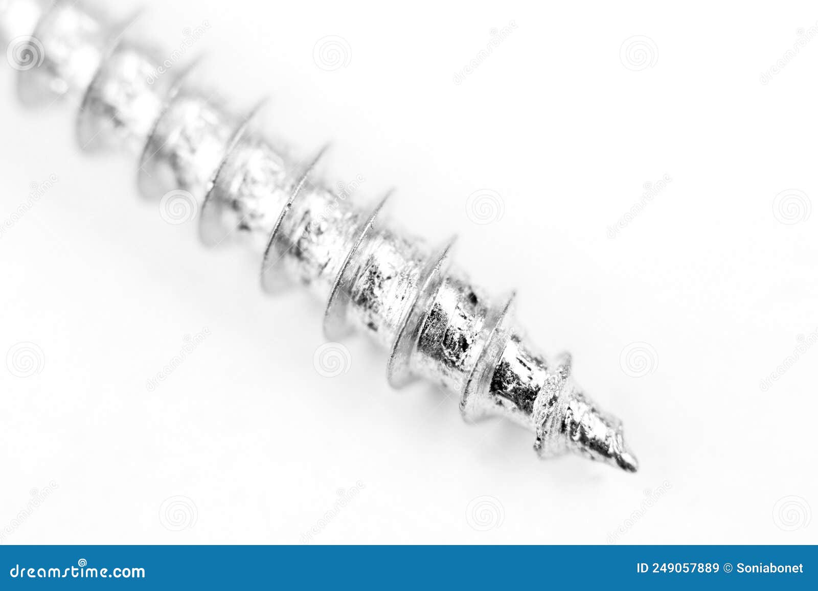 Photography of External Thread on White Background Stock Image - Image ...