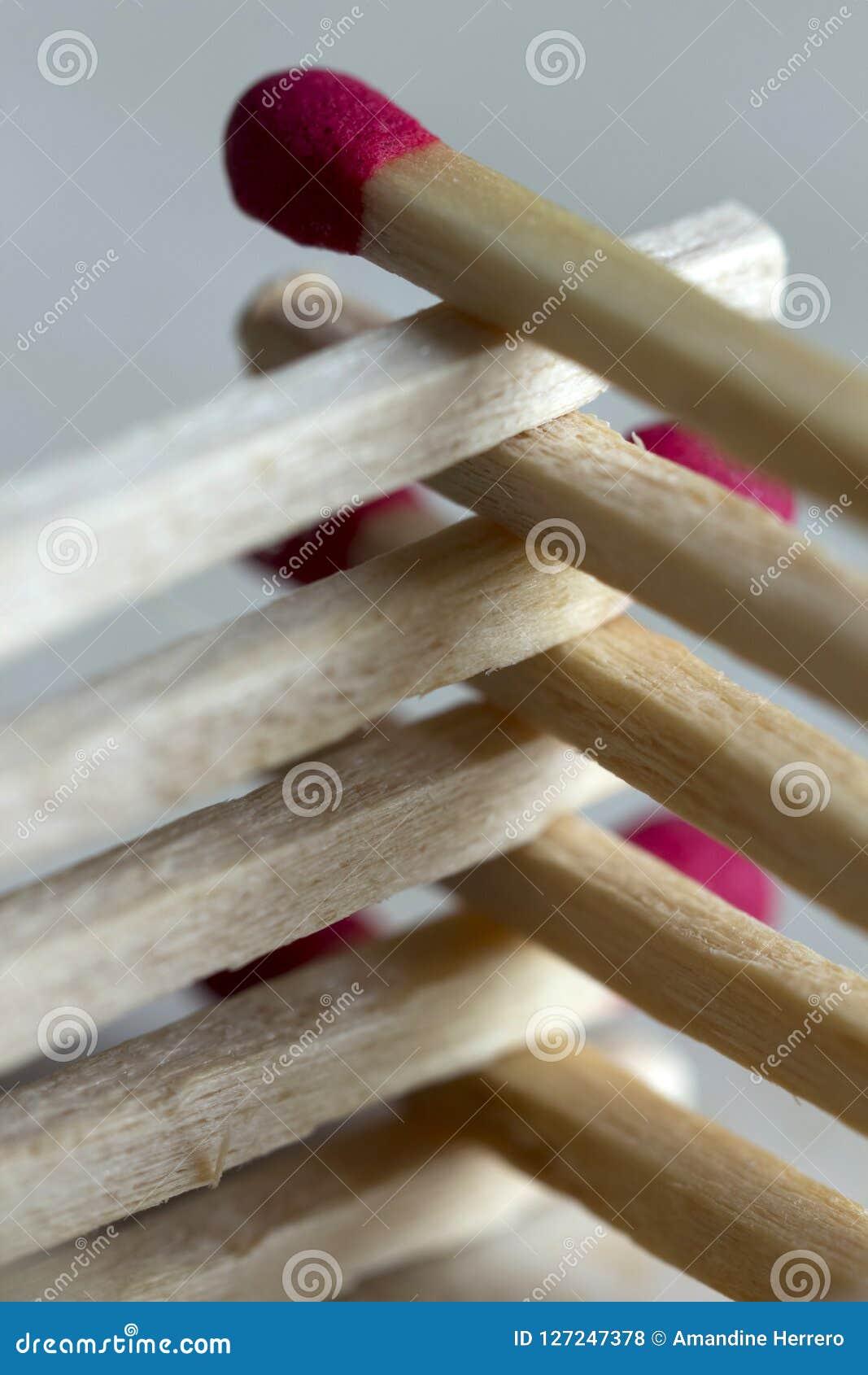 Macro Photography of Red Matches Stock Photo - Image of surface ...