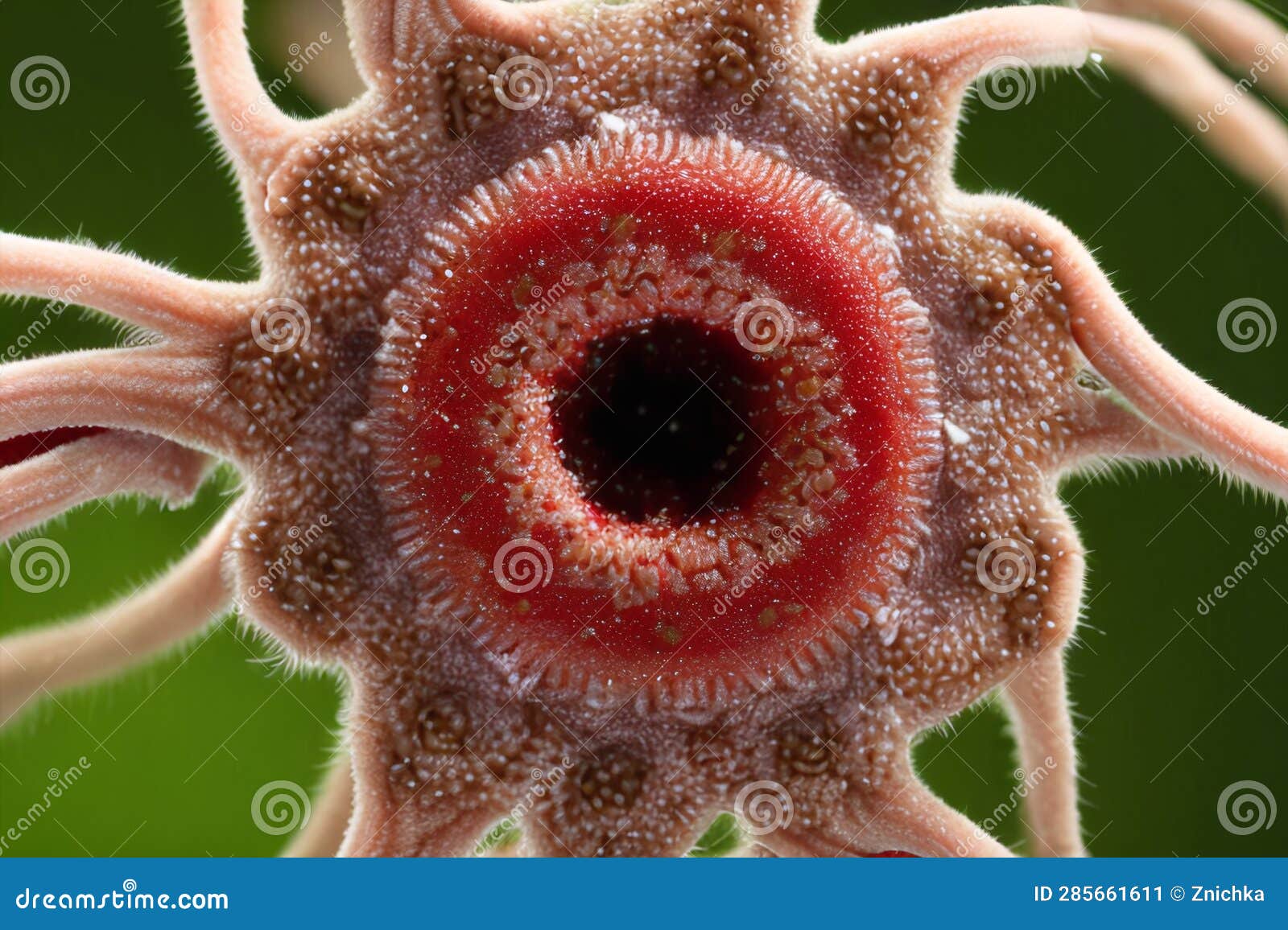 Unhealthy Looking Virus or Microscopic Tissue, with Intense Colors ...