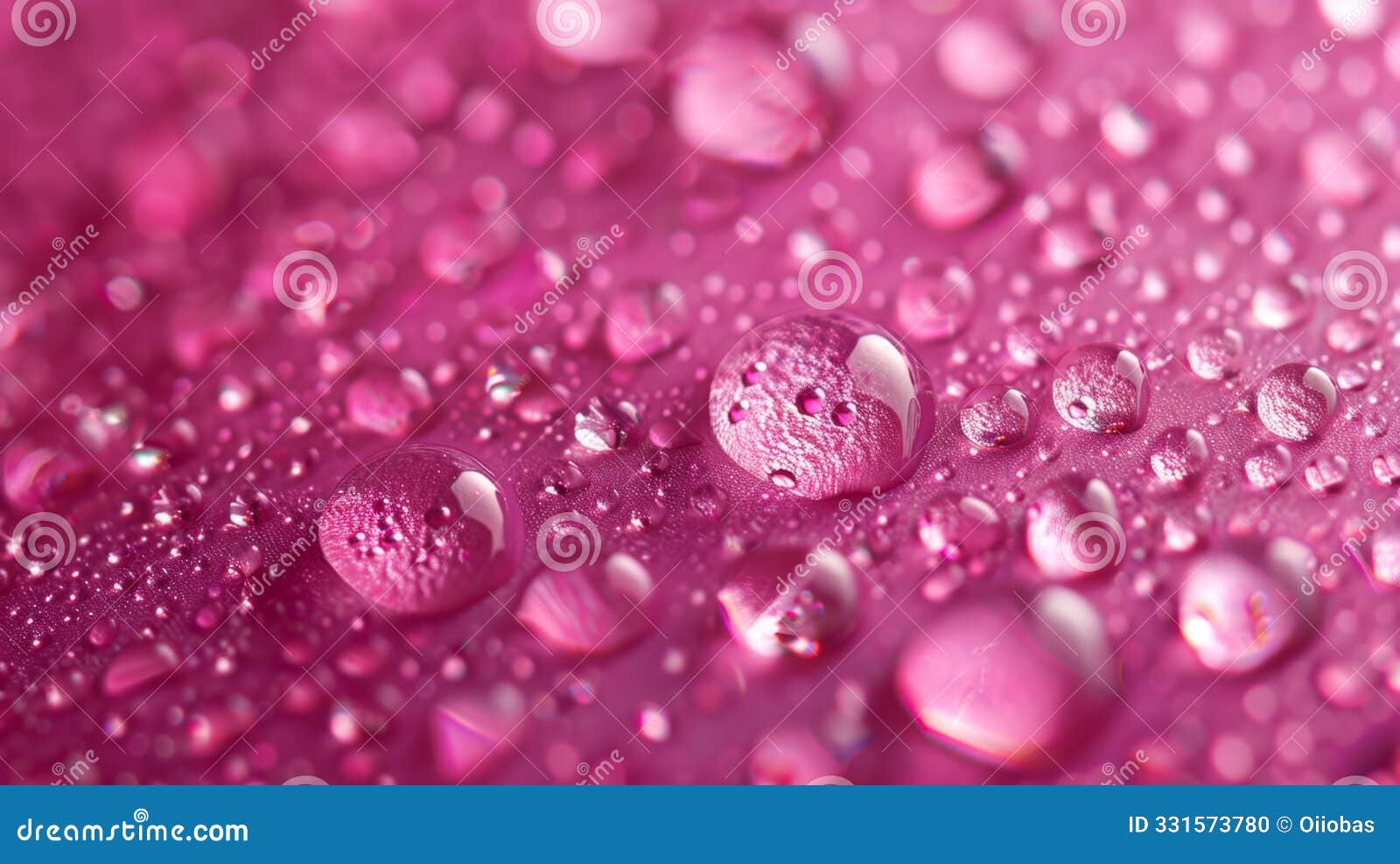 Macro Photography of Water Droplets on Pink Surface Stock Illustration ...