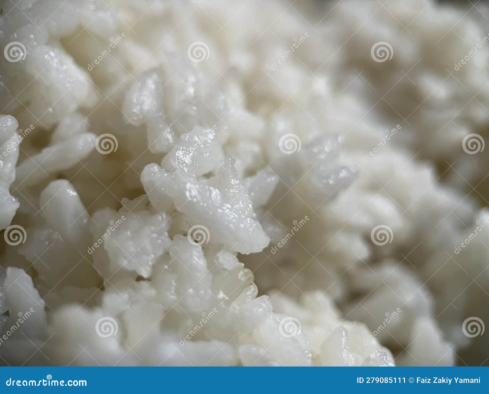 Macro Photography of White Clumpy Rice with Sticky Texture Stock Image ...