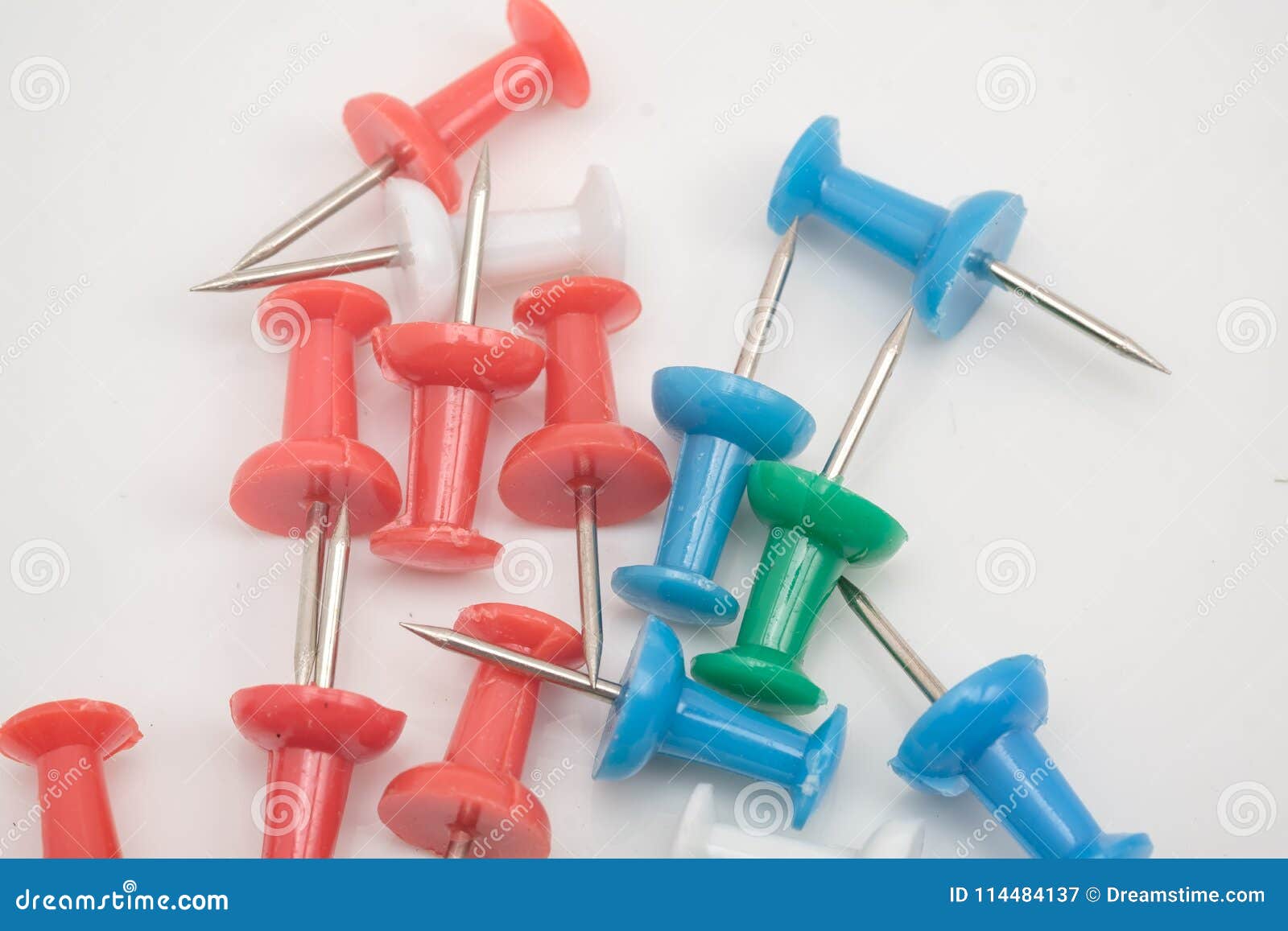 Macro Pin on White Background for Business and Education Stock Image ...